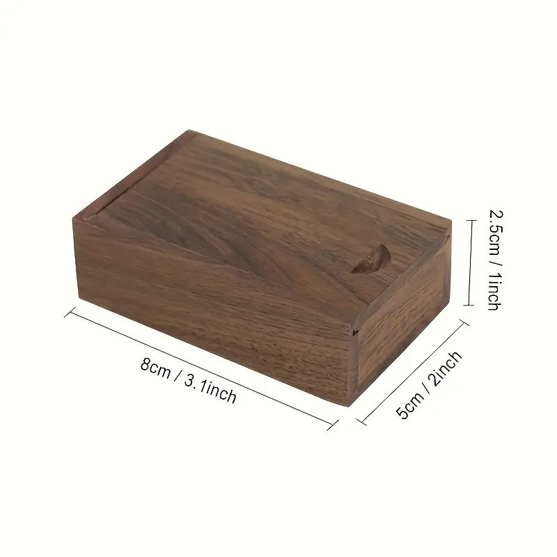 Personalized Walnut Wood Sliding Lid Storage Box – Jewelry & Craft ...